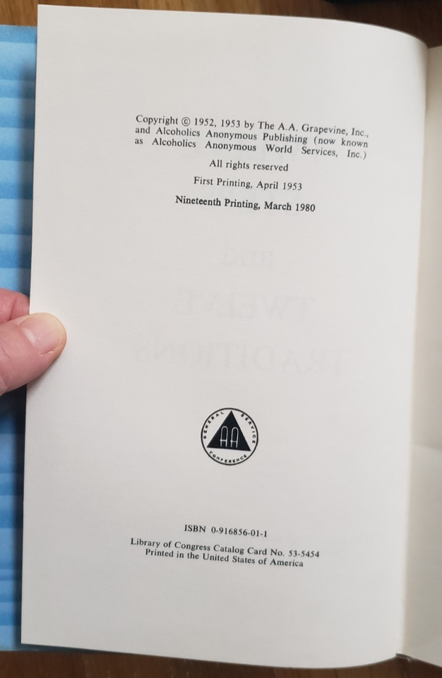 Lot of 4 Alcoholics Anonymous, Big Book, Twelve 12 steps, Dr. Bob, The ...