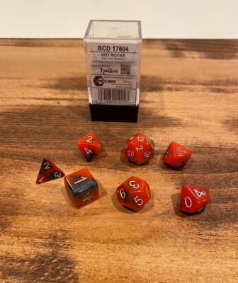 Bescon Two-Tone Glow-in-The-Dark Polyhedral Dice Set HOT Rocks Luminous RPG DND | eBay