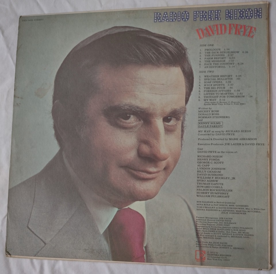 Radio Free Nixon - David Frye *Vintage Classic Political Comedy Album ...