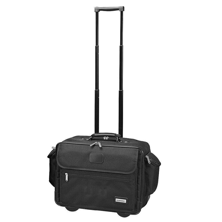 Rolling Laptop Case Wheeled Computer Bag Padded Briefcase Travel ...