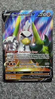 Galar-Lauchzelot V 174/185 FULLART Pokemon Farbenschock Karte Deutsch ...
