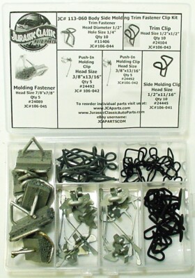 Body Side Molding Trim Fasteners Clips Assortment Kit 45 Pcs | eBay