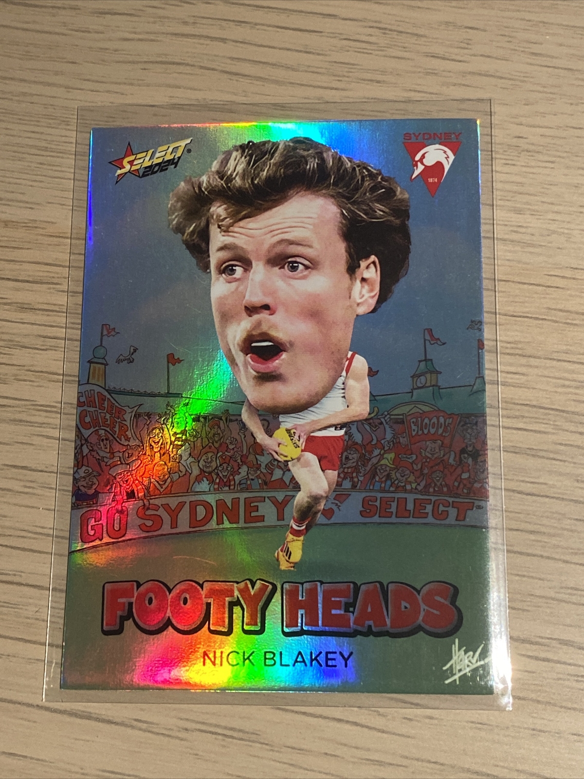2024 Select Footy Stars - Footy Heads - FH76 - Nick Blakey - Sydney ...
