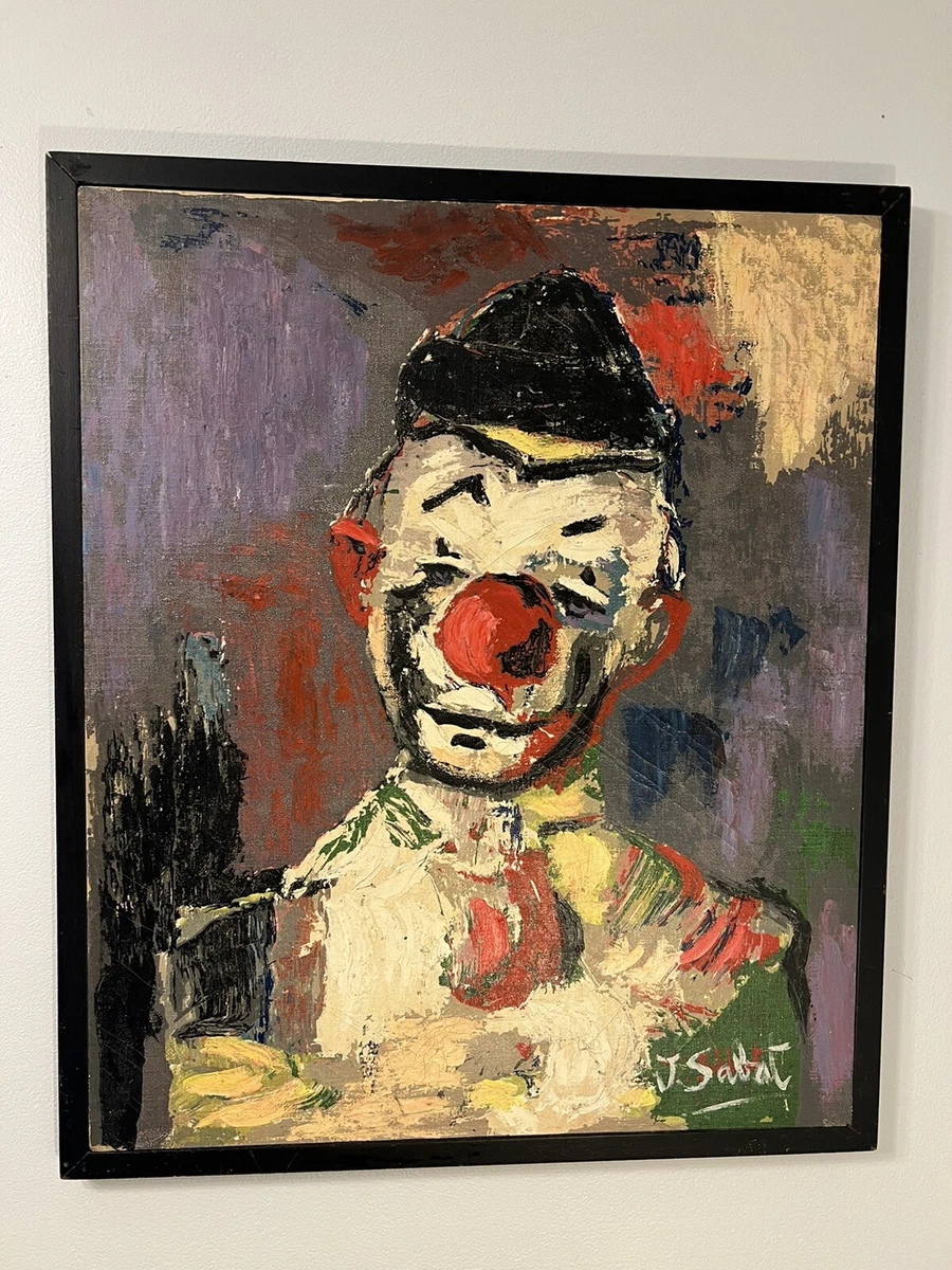 Crying Clown Painting