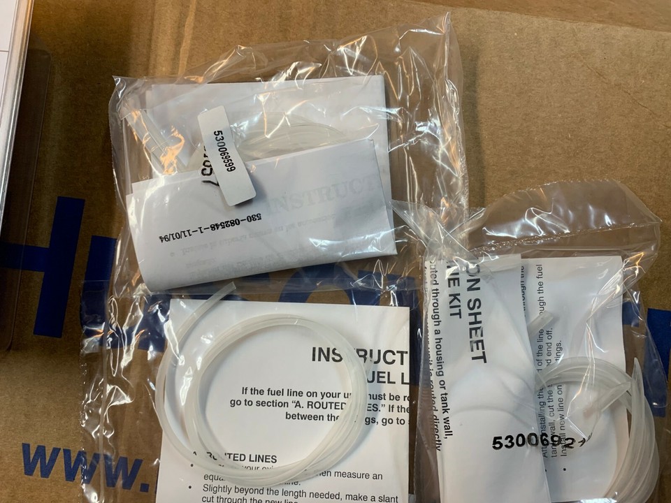 HUSQVARNA Fuel Line Kit 530069599 3 SM 3 LG LINES FOR TRIMMERS BLOWERS ...