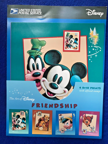 The Art of Disney FRIENDSHIP 4 8x10 Prints with USPS Stamps Affixed | eBay