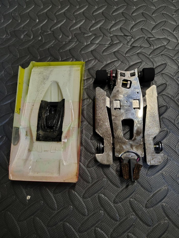 Slotcar 1/2, flex chassis, Super Wasp motor. Fast! | eBay
