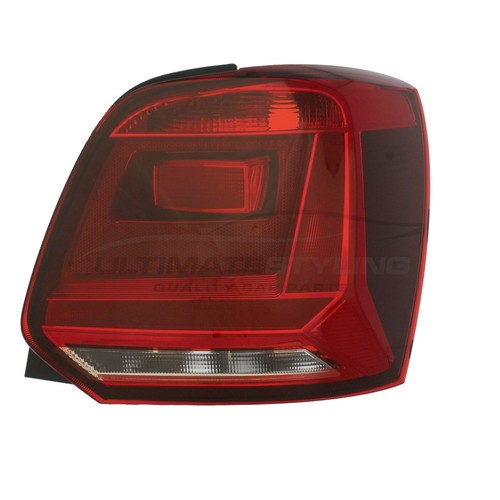 VW Polo Rear Light 2014-2018 GTi Dark Red Surround Tail Lamp Lens ...