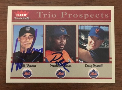 JEFF DUNCAN PRENTICE REDMAN 2004 FLEER TRADITION RC AUTOGRAPH SIGNED ...