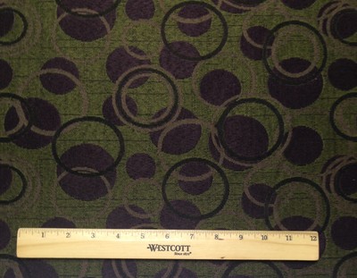CRYPTON® BALLS & CIRCLES PURPLE GREEN STAIN RESISTANT MULTIUSE FABRIC ...