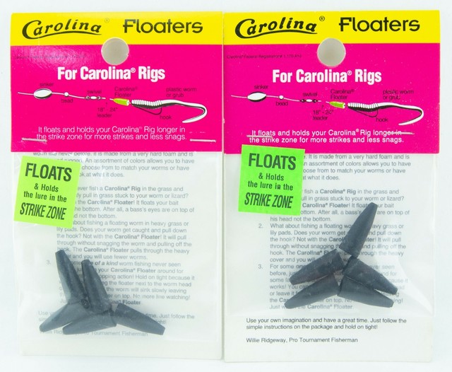 Betts 78-75-3 Carolina Floaters for Carolina Rigs 3/4" Black 5 pieces ...