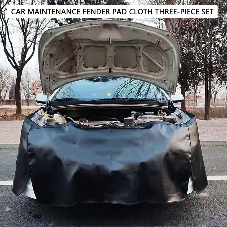 3x Heavy Duty Automotive Mechanic Magnetic Fender Cover Work Mat ...