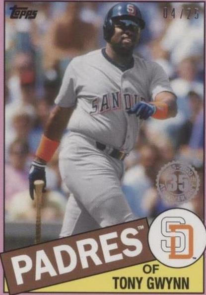 2020 Topps Mini - 1985 Topps 35th Anniversary Tony Gwynn #85-85 Pink ...