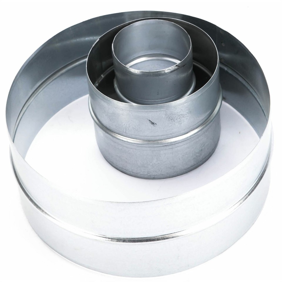 Chimney Flue Liner Galvanized Connector Pipe, joiner Ø 80 - 250mm ...