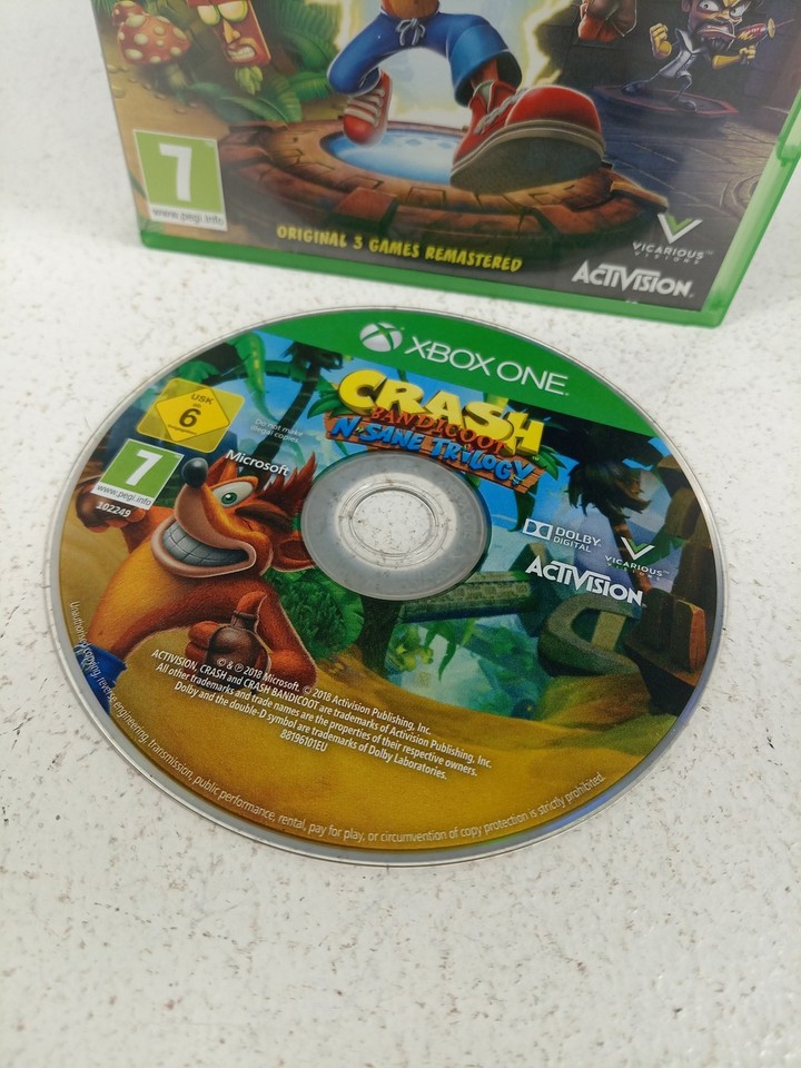 Crash Bandicoot N Sane Trilogy Xbox One Game 3 Original Games ...