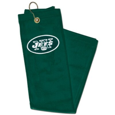 NEW YORK JETS EMBROIDERED GOLF TOWEL WITH CARABINER 15"X25" HIGH ...