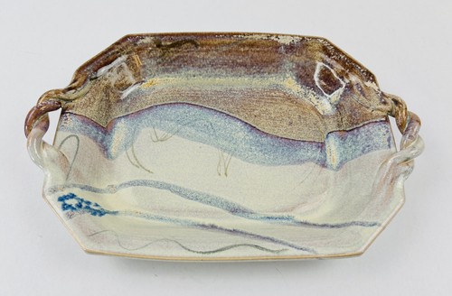 Susan Ammann Taos Twisted Rope Handle Pottery Serving Tray (Signed) | eBay