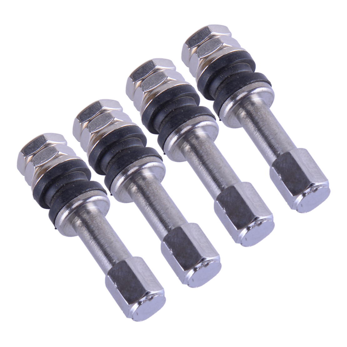 4pcs TR48 Stainless Steel Tyre Tire Valve Stems High Pressure Flush New ...