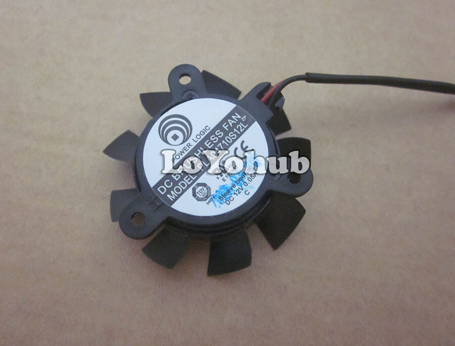 New Power Logic computer chassis graphics fan PLA04710S12L DC12V 0.05A ...