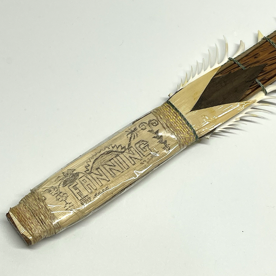 Gilbert Islands Shark Tooth Weapon 14.5" Kiribati Warriors Handmade ...