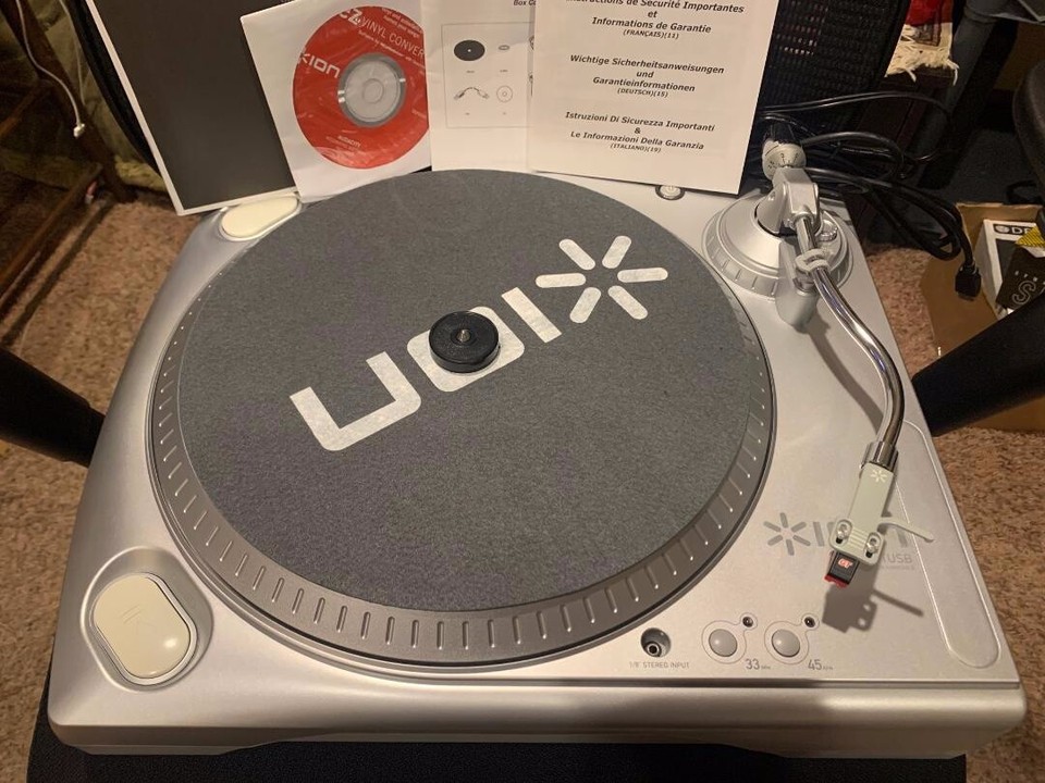 ION TTUSB USB Enabled Belt Drive Turntable | eBay