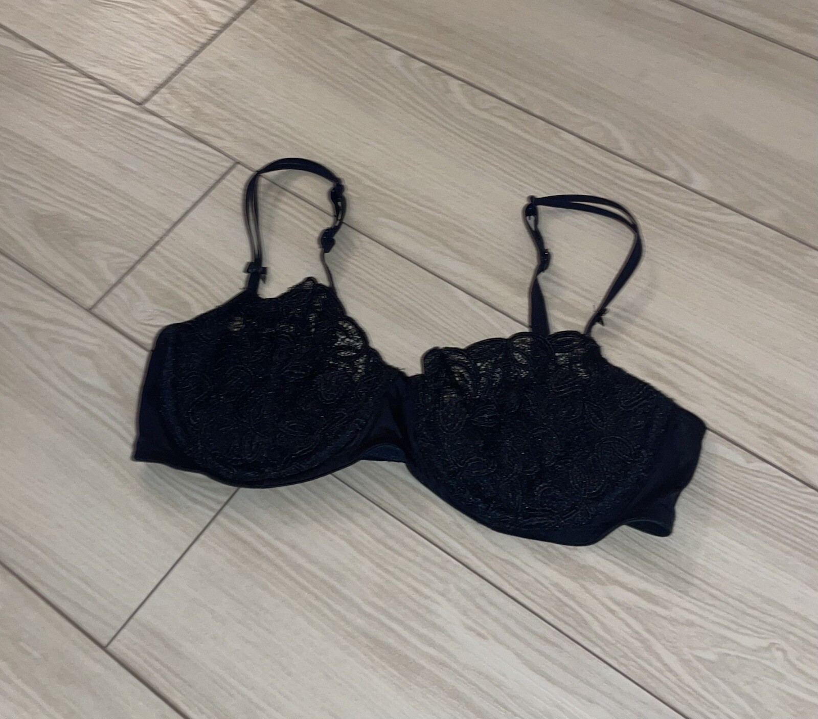 Vintage Victorias Secret Pink Label Lace Bra Lined Un… - Gem