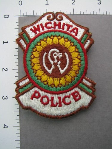 Kansas WICHITA POLICE Patch - Sedgwick County - Die Cut Shape | eBay