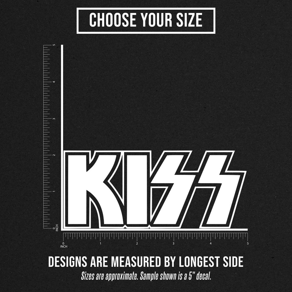 KISS Band Logo Die Cut Vinyl Decal Sticker Car Window Laptop | eBay
