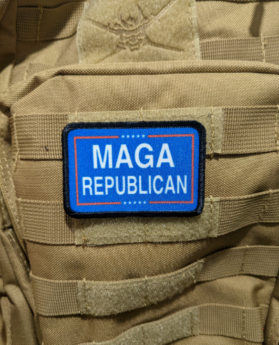 MAGA REPUBLICAN Trump 2024 morale patch 2"x3" hook and loop tactical | eBay