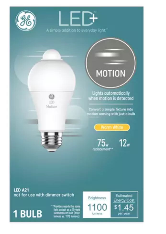 Ge Wireless Led Motion Sensing Spotlight