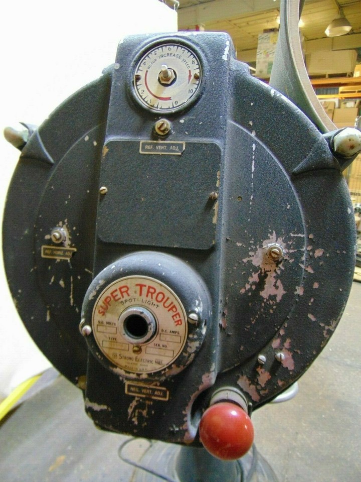 Vintage Strong Super Trouper Electric Carbon Arc Follow Spotlight Al ...