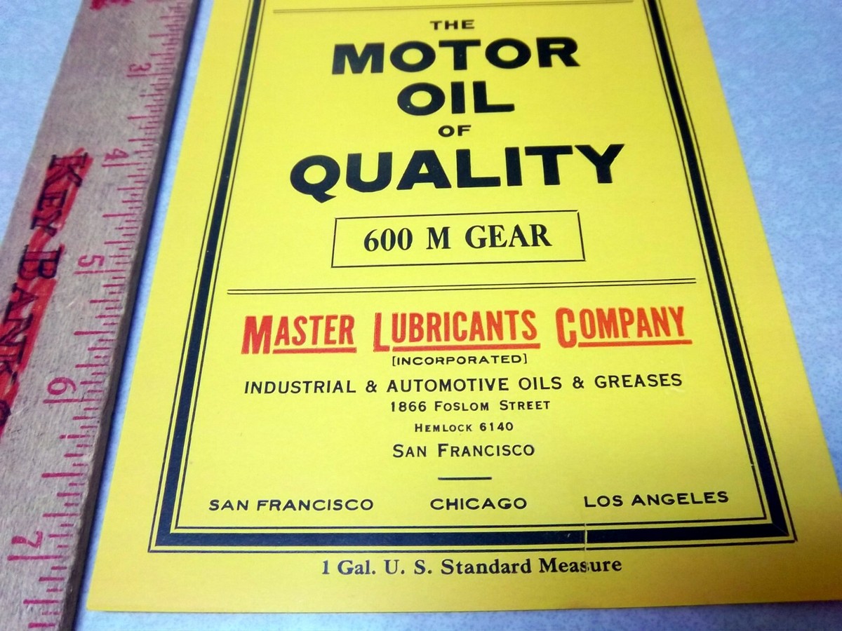 Vintage Oil Can Labels