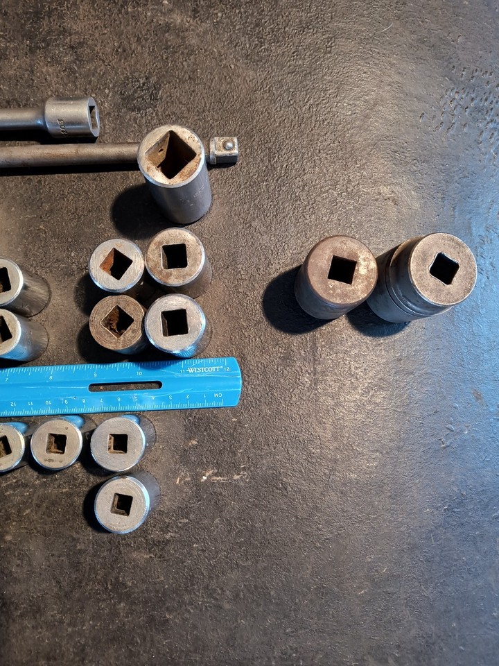 Lot of P&C Sockets and Accessories, 1/2", 3/8", and 1/4" Drive, USA | eBay