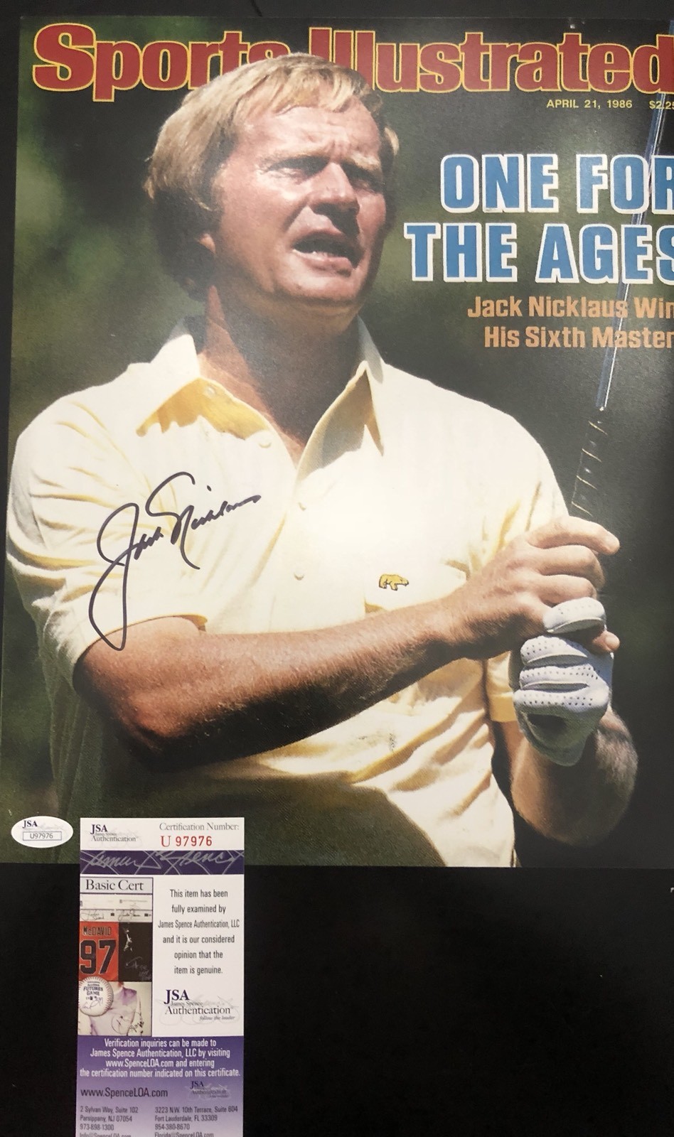 Jack Nicklaus Golf Memorabilia & Signed Golf Collectibles