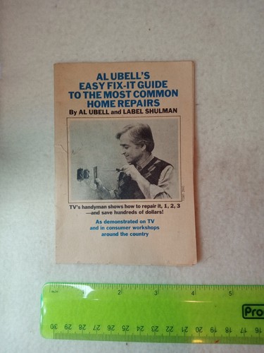 Vintage Al Ubell's Easy Fix-It Guide To The Most Common Home Repairs ...