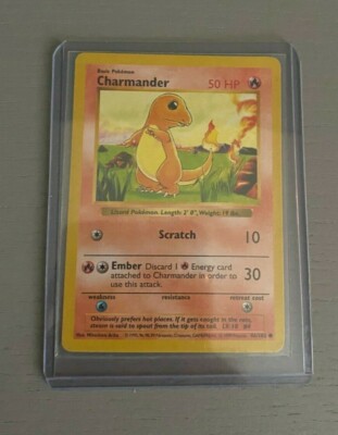 Charmander - Shadowless - Base Set - 46/102 - NEAR MINT - Pokemon | eBay