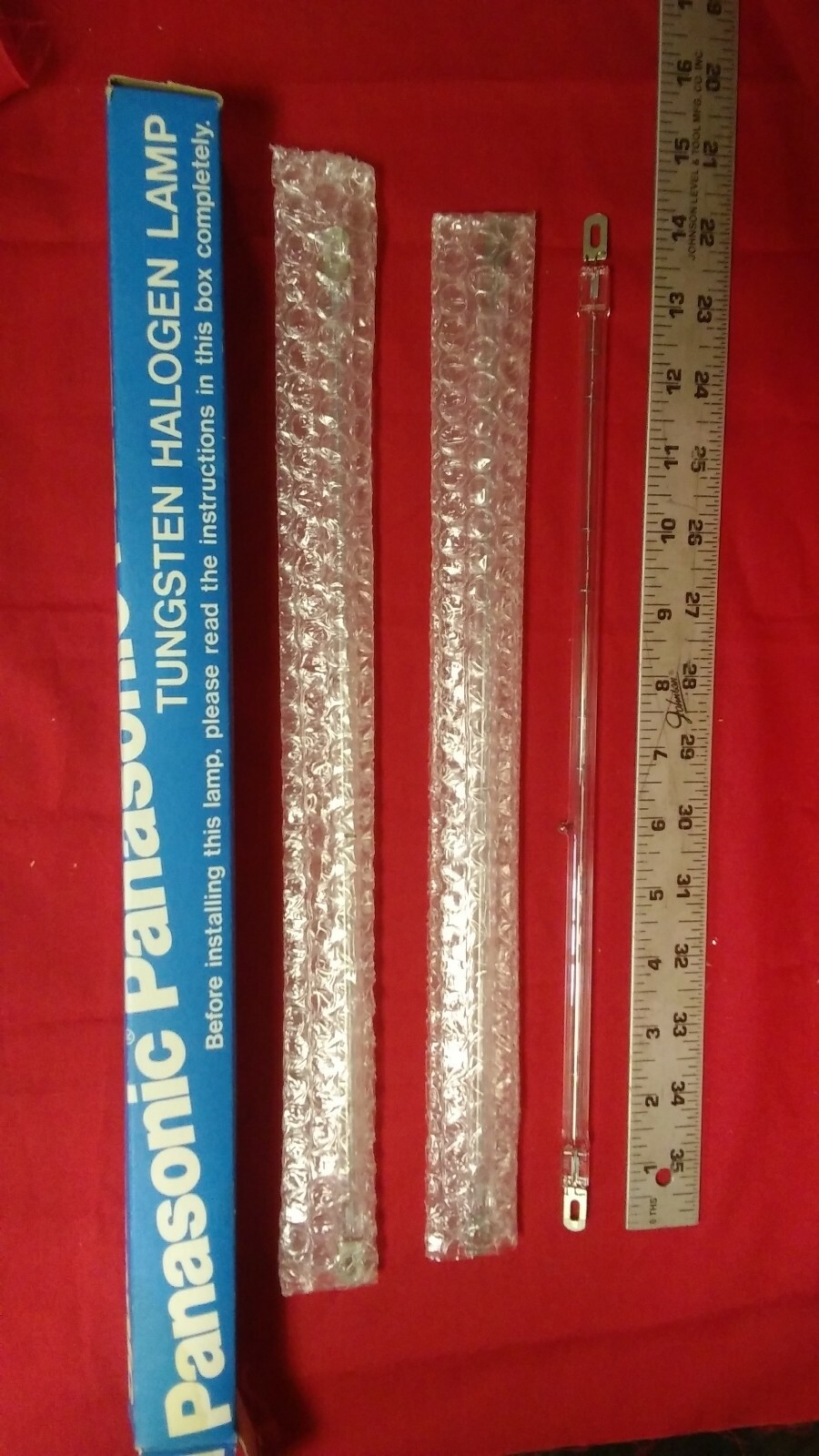 PANASONIC TUNGSTEN HALOGEN LAMP HORIZONTAL JAPAN JK112V525W PACK OF 3 ...