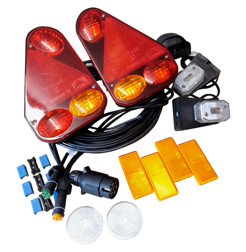 TRAILER LIGHTING KIT, LOOM + LAMPS AND REFLECTORS, UNBRAKED/BRAKED ...