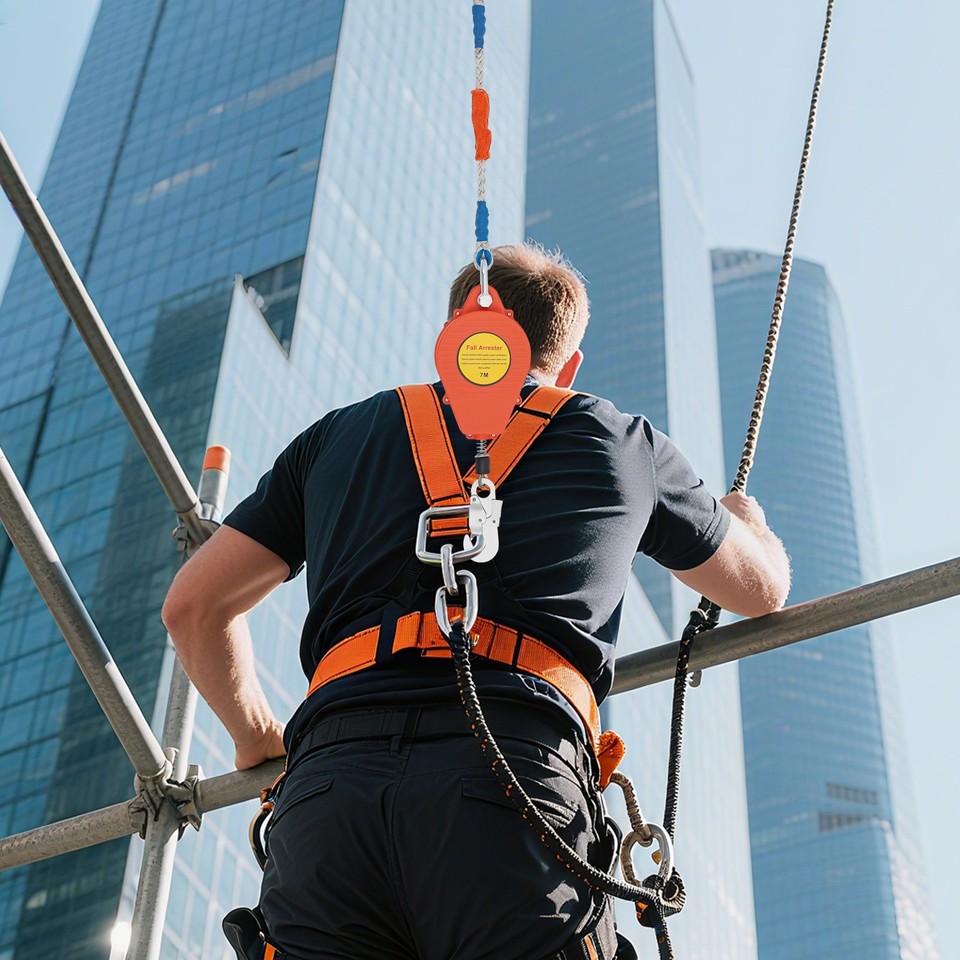 330lb Fall Arrest Protection Equipment 22.97ft Safety Descender For ...