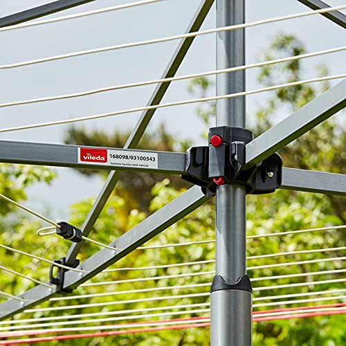 Vileda Supadry Hoist Rotary Washing Line | 60m Clothes Line for Outside ...