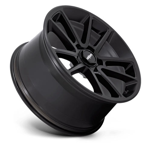 21x9 Rotiform R194 BTL Matte Black W/ Black Cap Wheels 5x120 (15mm) Set ...