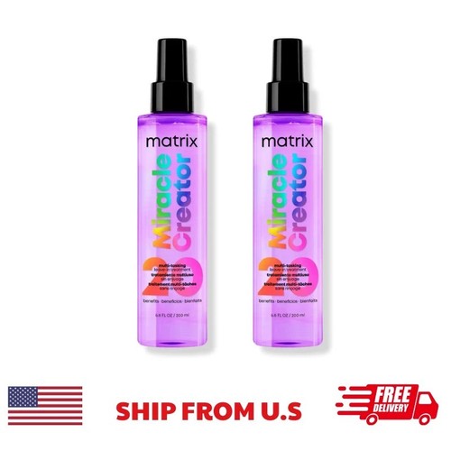 (2 Pack) Matrix Miracle Creator Multi-Benefit Leave-In Conditioner ...