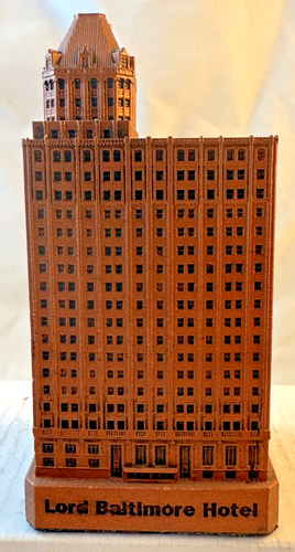 Souvenir Miniature Metal Building - Lord Baltimore Hotel, Baltimore, MD ...