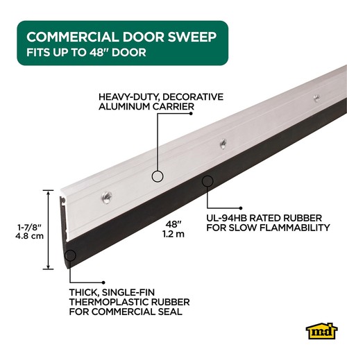 All-Season Door Sweep Heavy Duty Aluminum Ideal for Residential ...