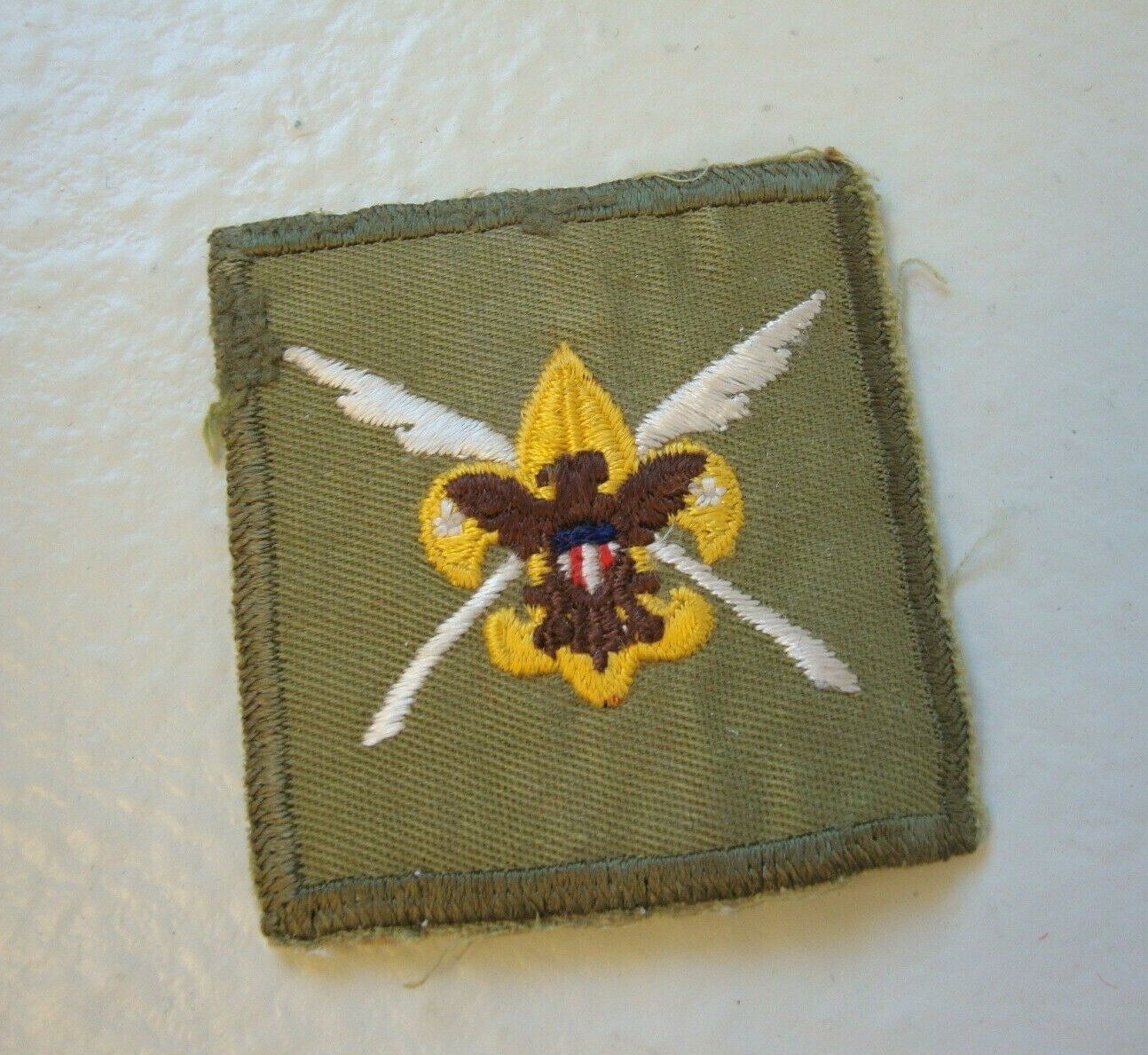 Vtg Green Khaki Twill Scribe Position Patch BSA Boy Scout Uniform ...
