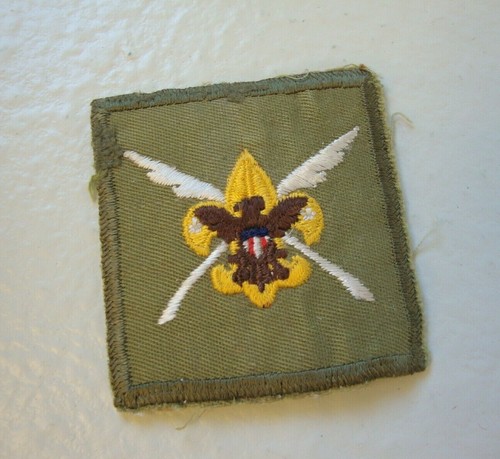 Vtg Green Khaki Twill Scribe Position Patch BSA Boy Scout Uniform ...