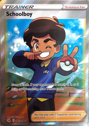 Pokémon TCG Schoolboy Fusion Strike 261/264 Holo Full Art | eBay