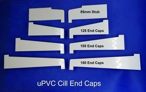 uPVC Cill/Sill External End Caps Various Sizes In White | eBay