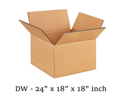 Extra Large (XXL) 24x18x18" Strong DOUBLE Wall Removal Moving Cardboard ...