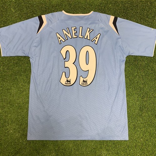 2004 2005 Manchester City Anelka Reebok Jersey Shirt Kit Large L Blue ...